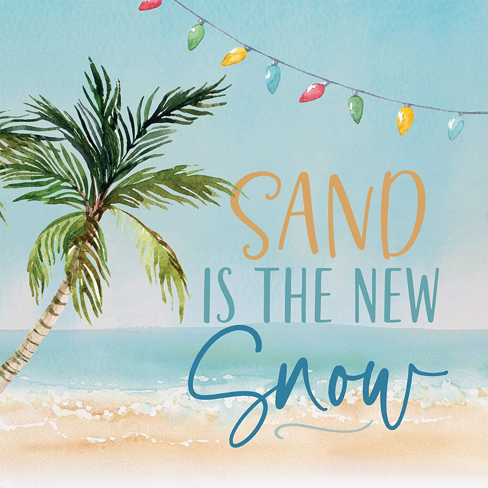GRAHHAM DUNN WORD BLOCK - SAND IS THE NEW SNOW | Glamkraze